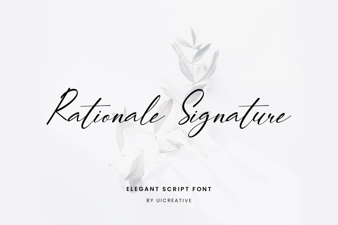 Rationale Signature Font - UI Creative