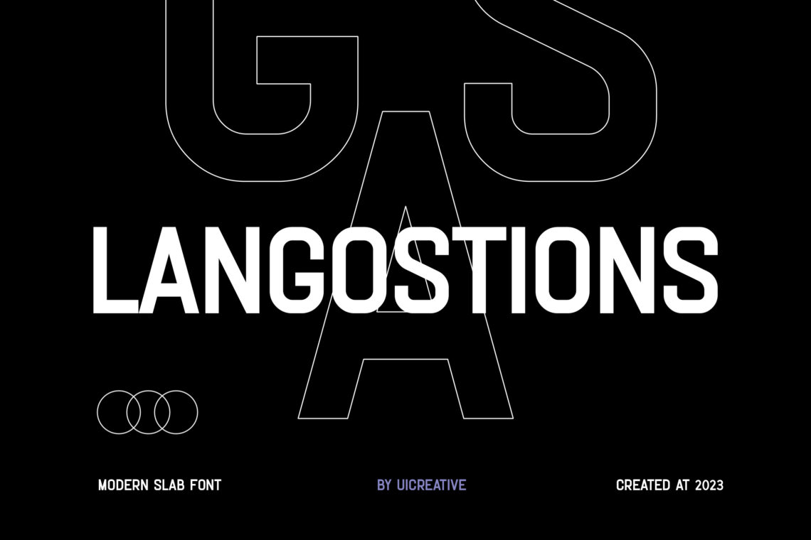 Langostions Modern Slab Font - UI Creative
