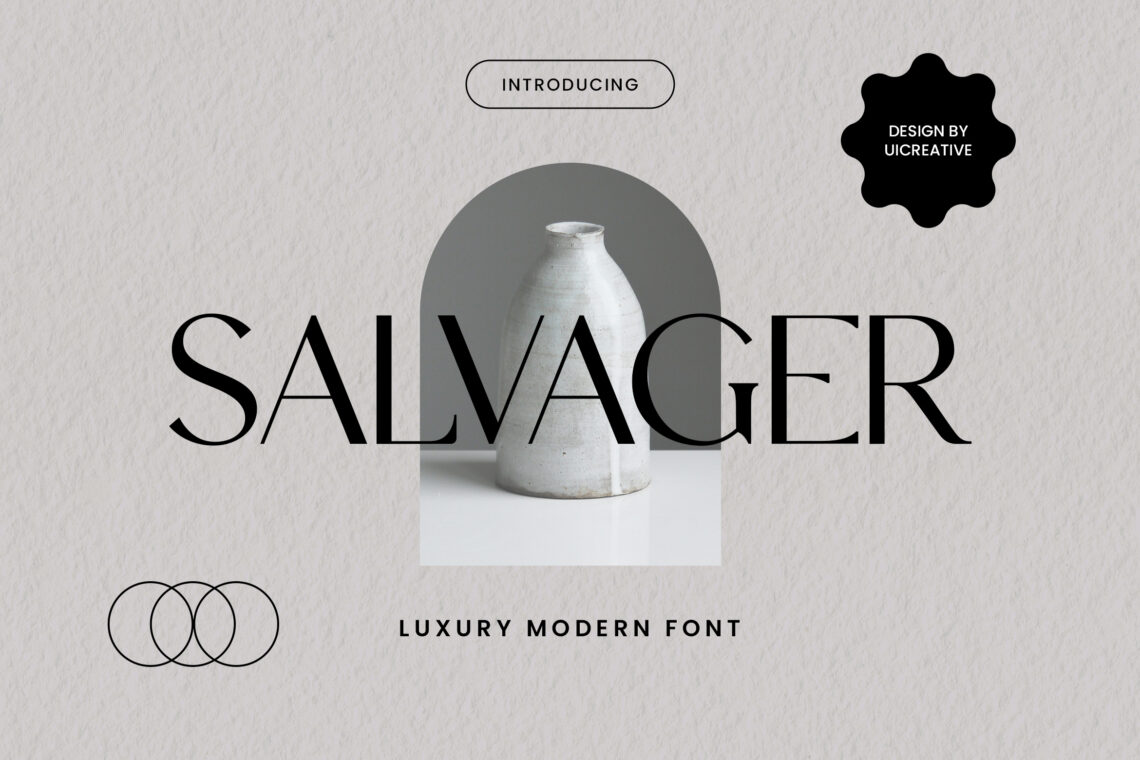 Salvager Luxury Serif Font - UI Creative