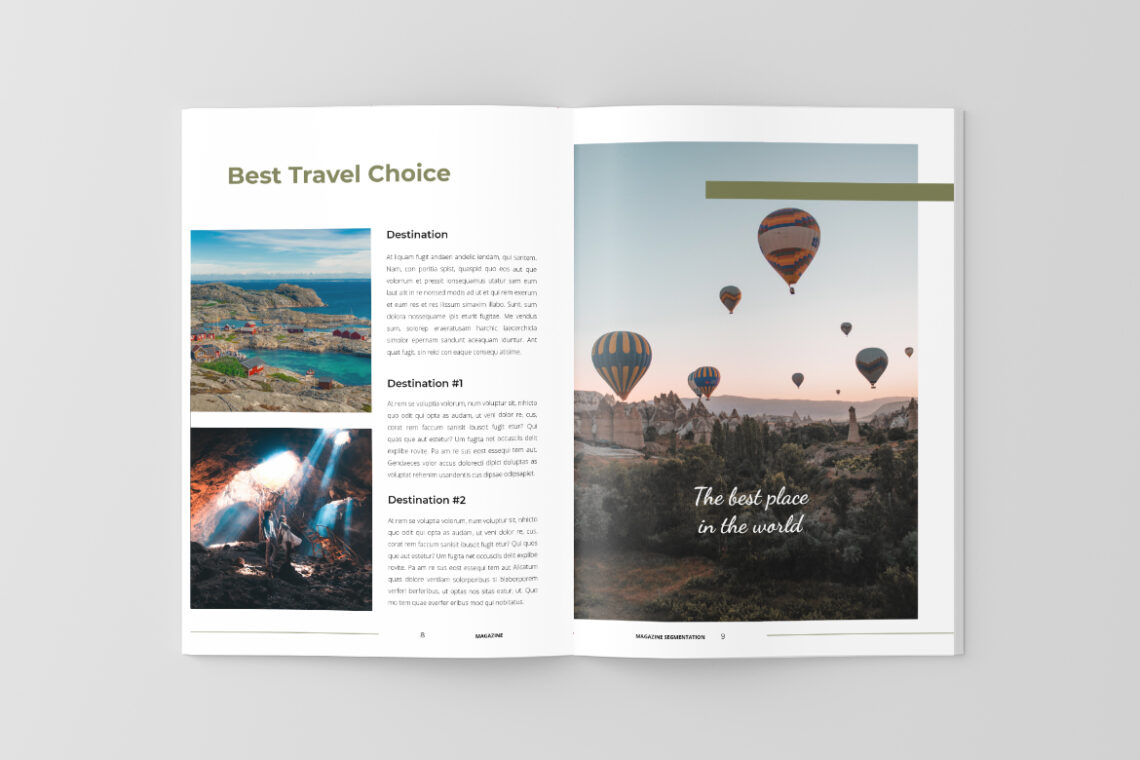 Magazine Template For Traveller - UI Creative