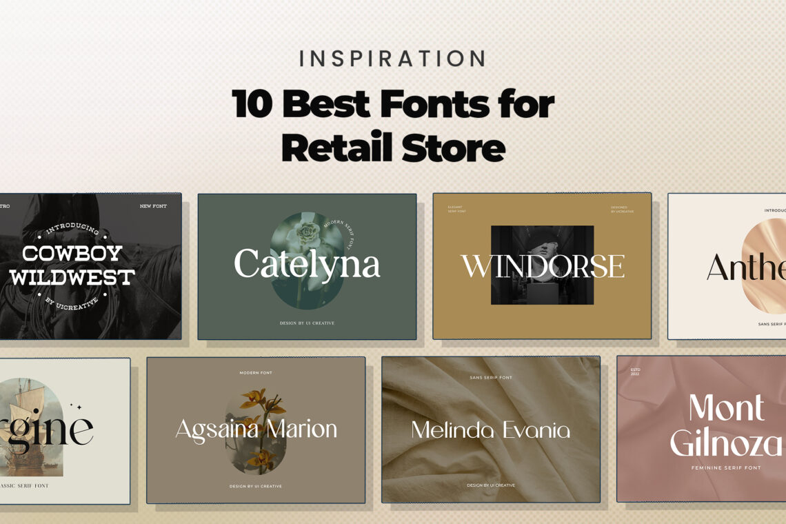 10 Best Elegant Font for Retail Store Sign