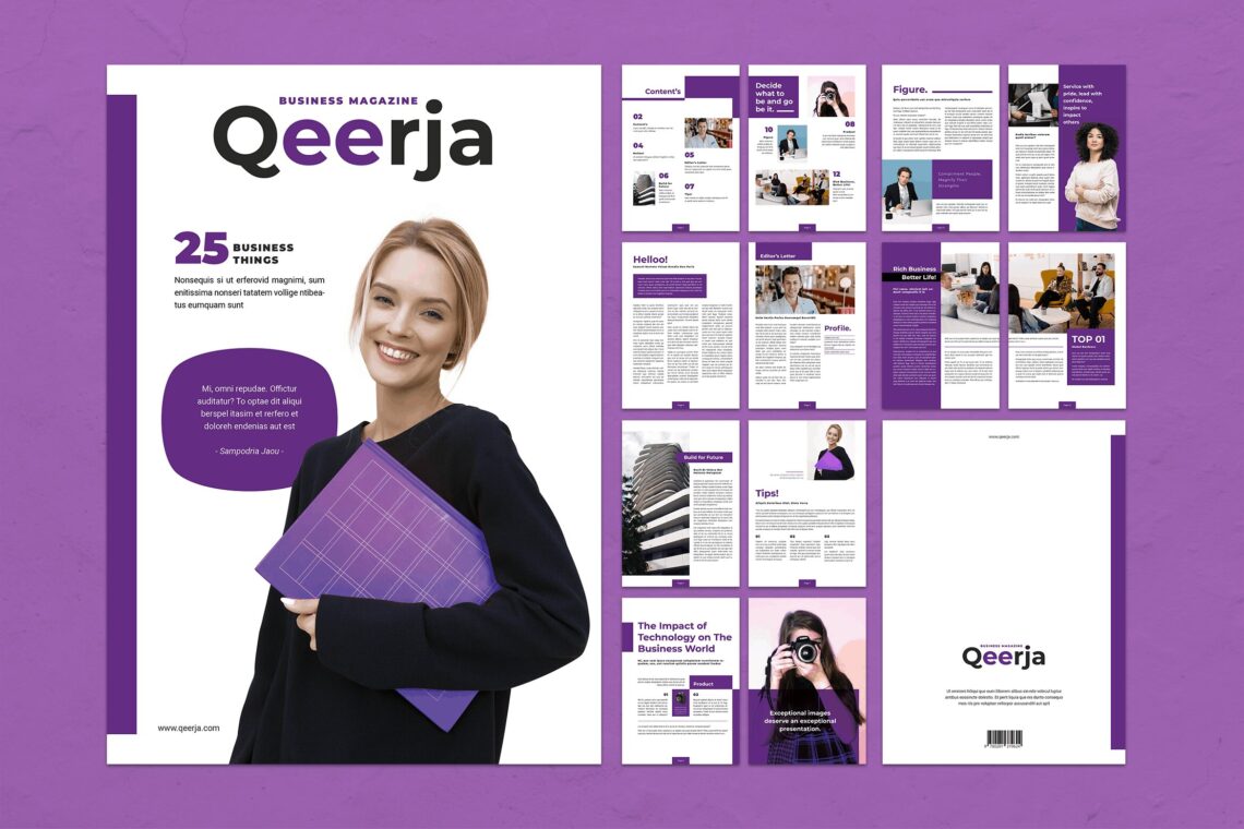 9 Business Magazine Template 2025