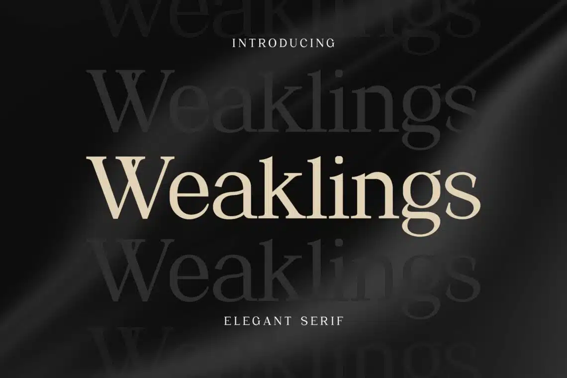 Weaklings Modern Elegant Serif Font - UI Creative