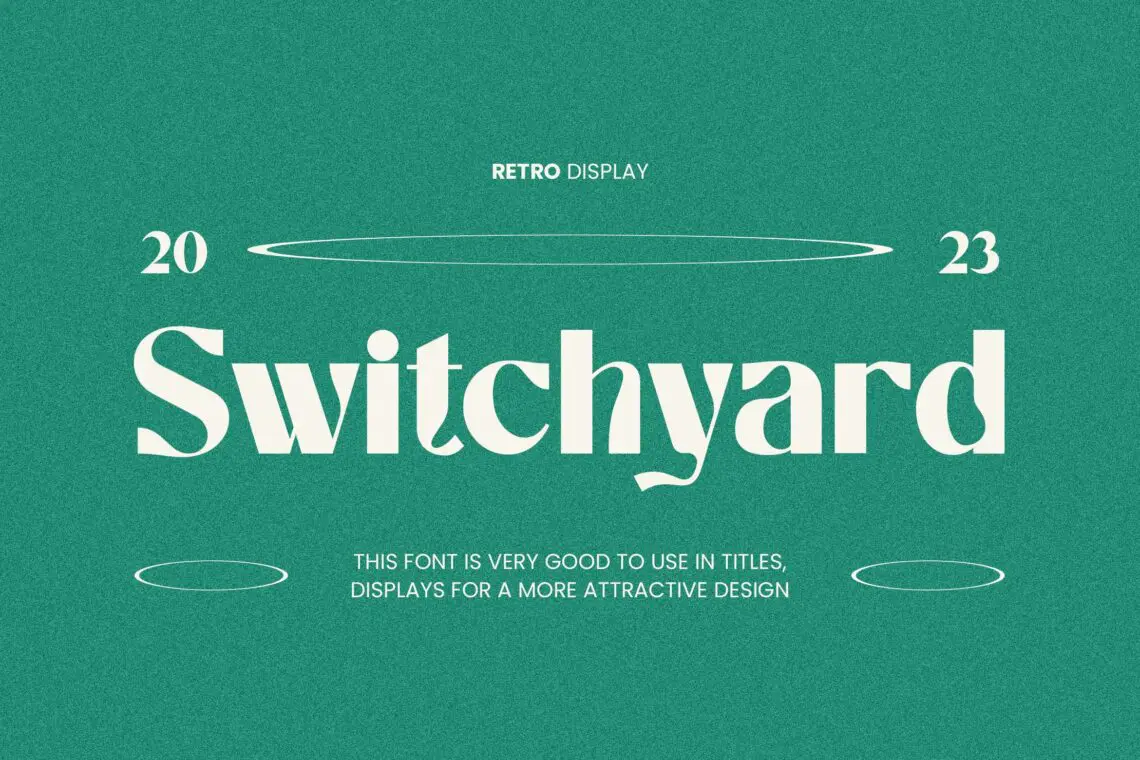 Switchyard Retro Display Font - UI Creative