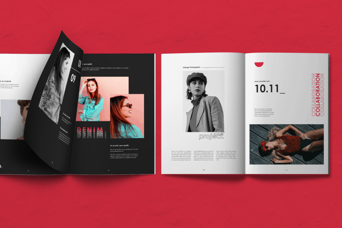 Magazine Template - Vintage Style - UI Creative