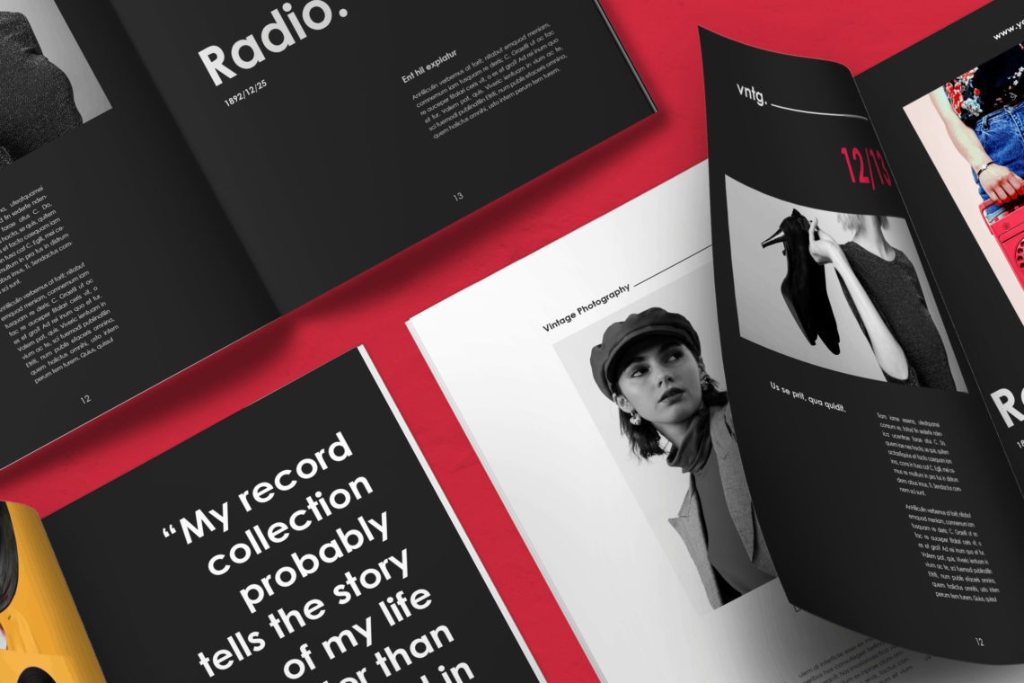 Magazine Template - Vintage Style - UI Creative