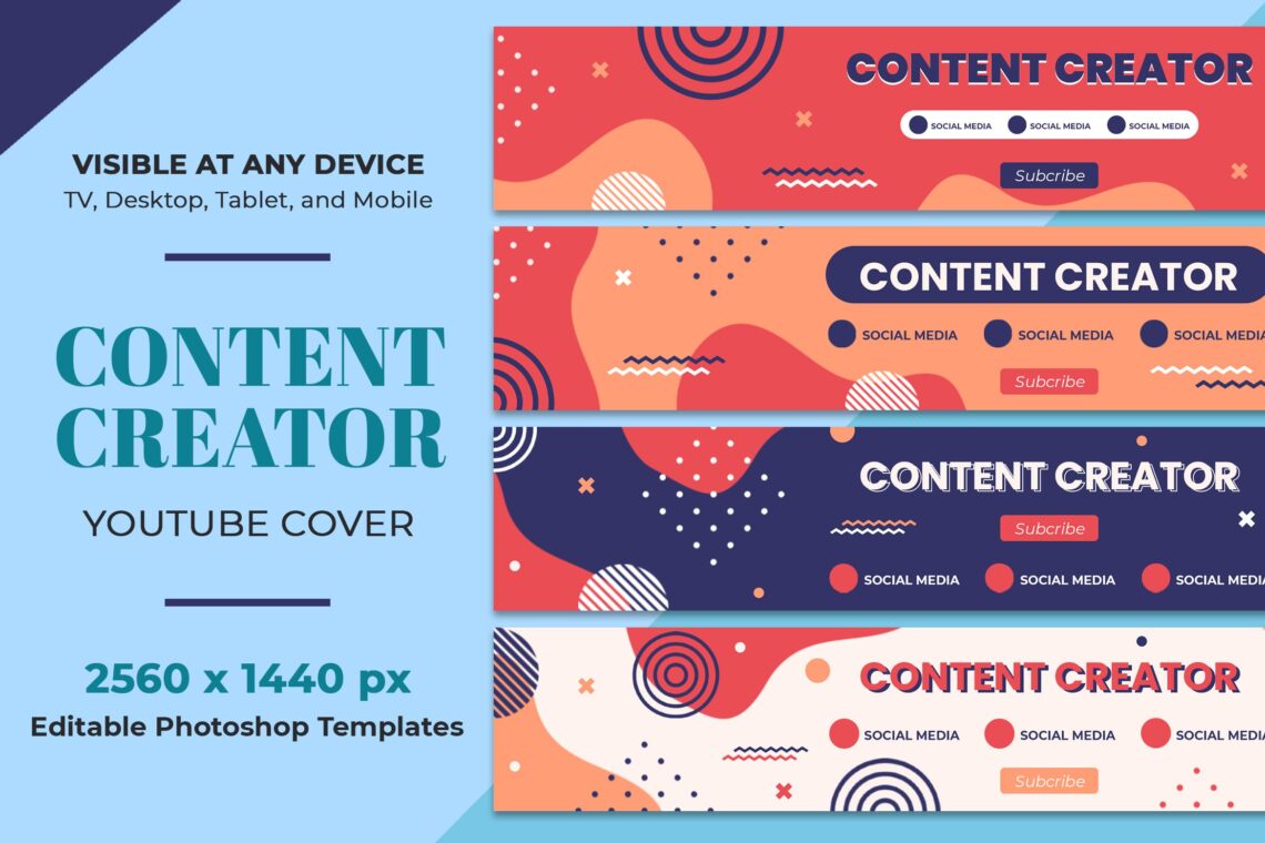 YouTube Covers - Content Creator - UI Creative