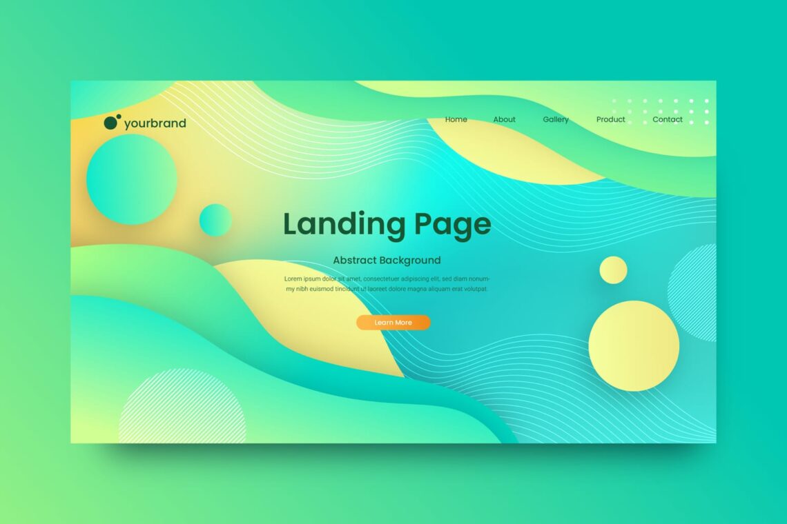 Abstract Background – Green Gradient Theme – UI Creative